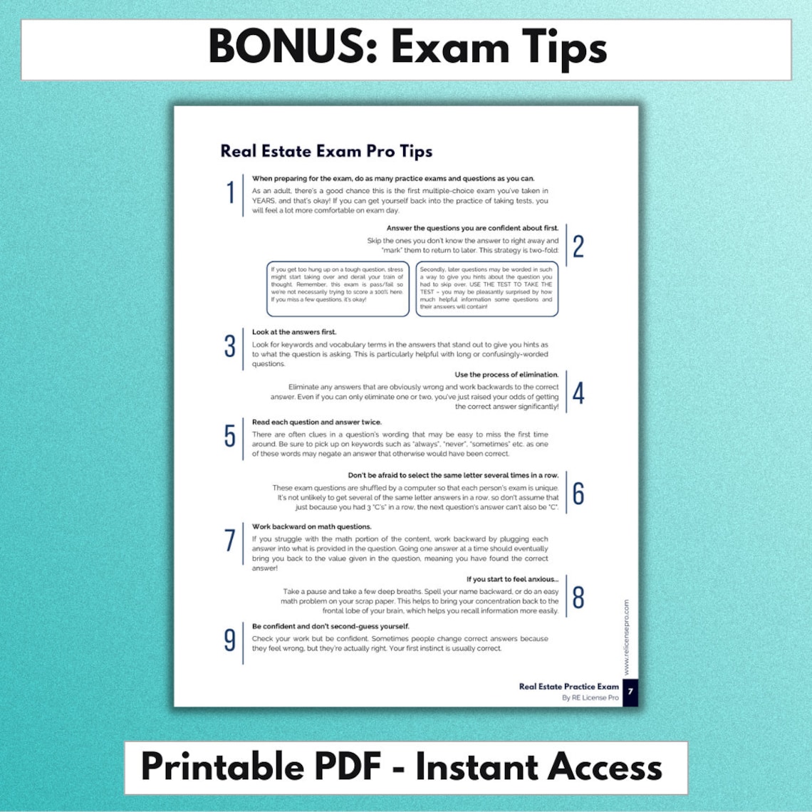 Real Estate Practice Exam, Instant PDF Download Ready-to-print Realtor Exam - Etsy