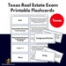 Texas Real Estate Exam Flashcards: Vocabulary Prep (printable PDF) - Etsy