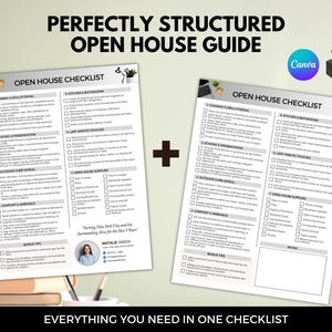 Real Estate Open House Checklist: Printable Agent Guide (canva Editable) - Etsy