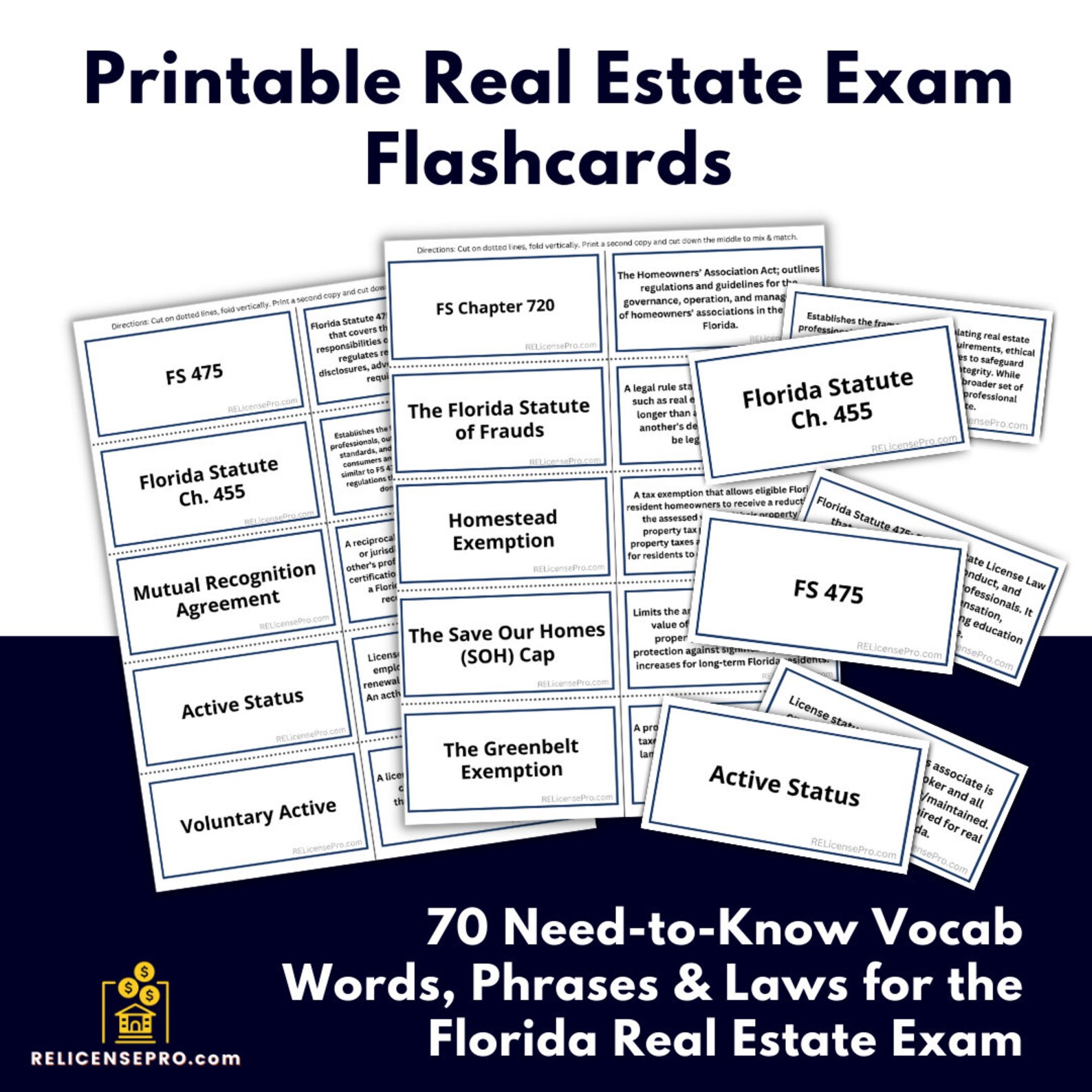 Florida Real Estate Exam Flashcards: State-specific (PDF File) - Etsy