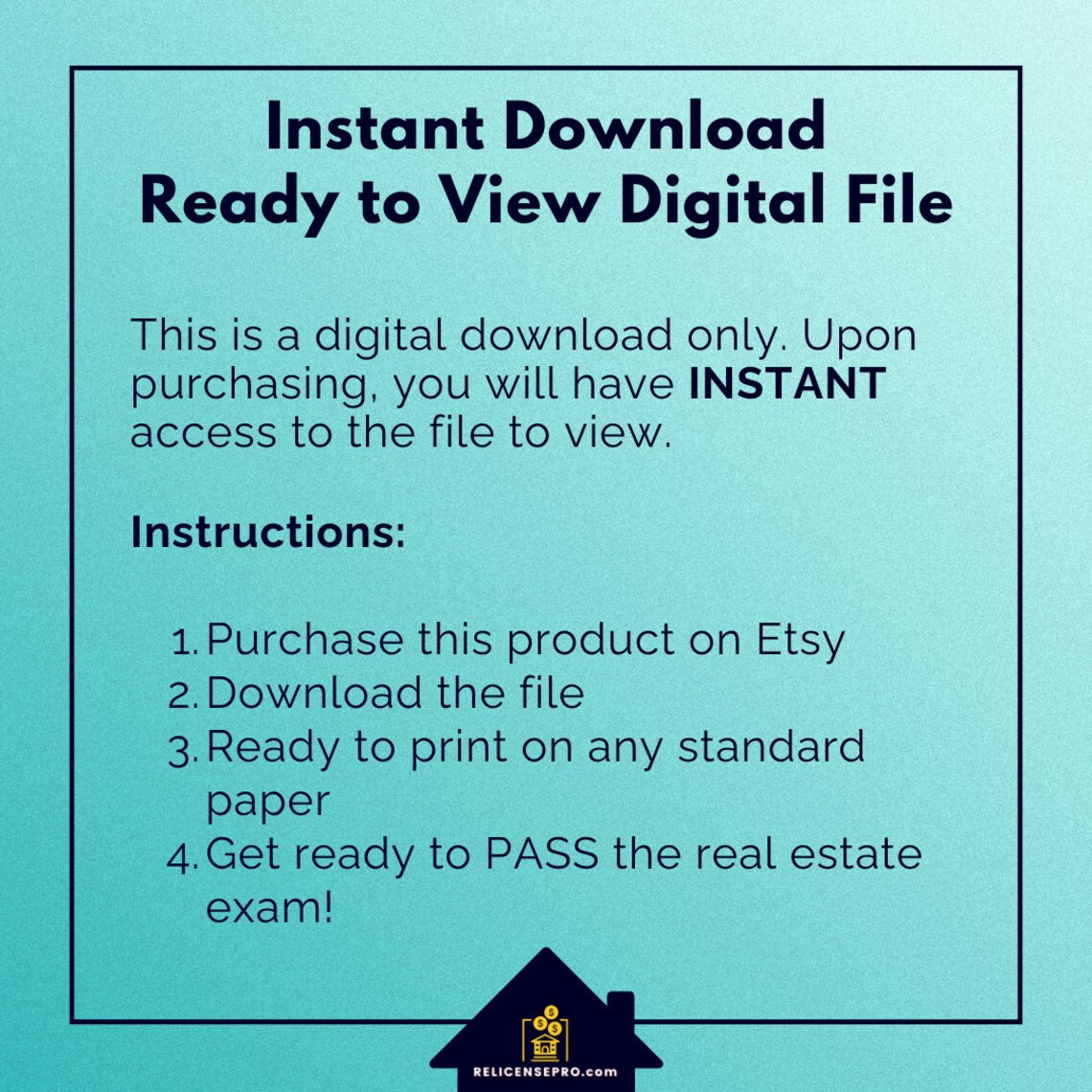 Real Estate Practice Exam, Instant PDF Download Ready-to-print Realtor ...
