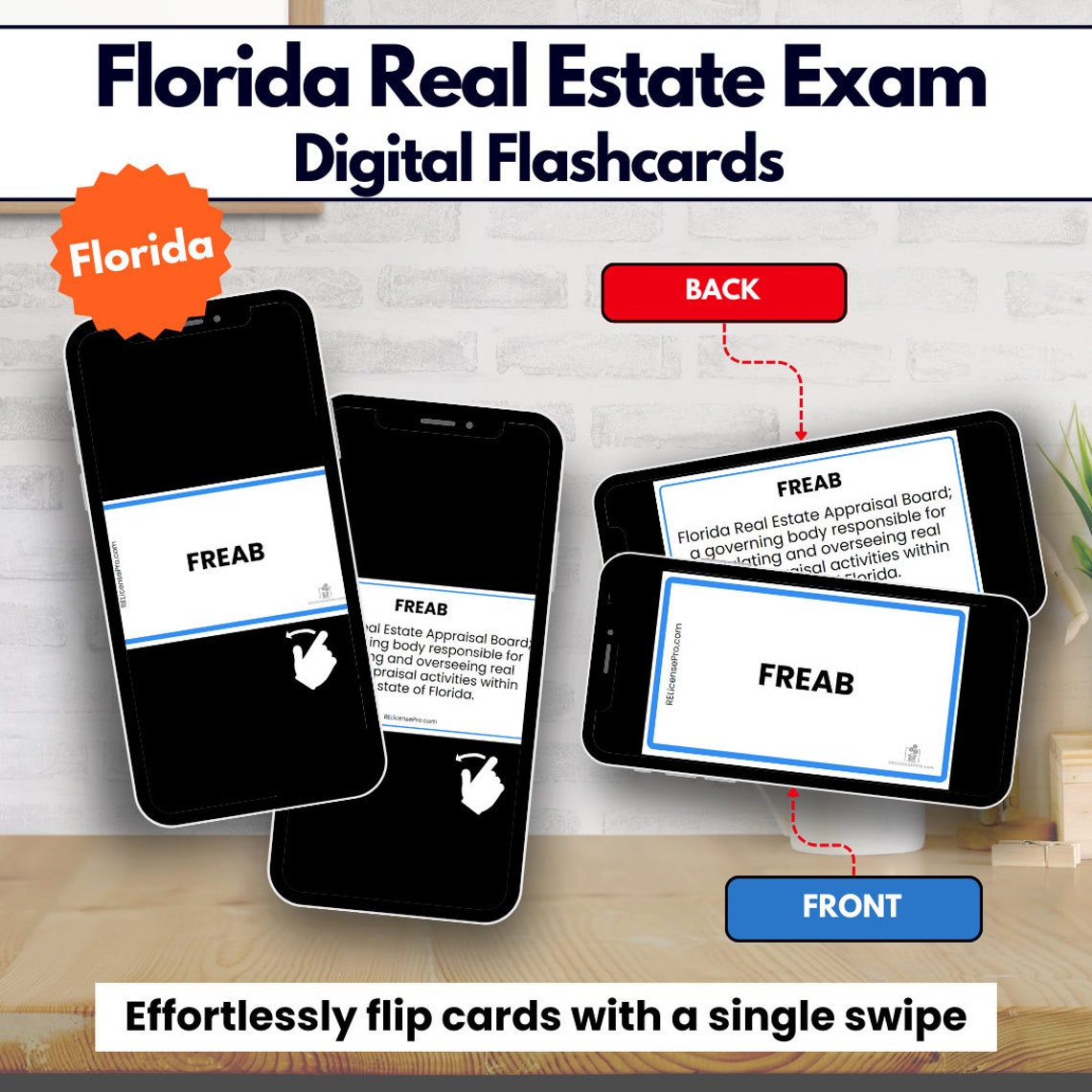 Florida Real Estate Exam Flashcards: Digital Study Prep (70 Cards) - Etsy