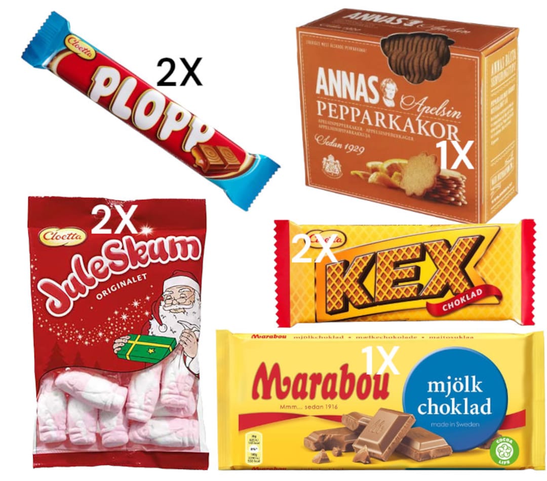 Swedish Delicacies Sampler Plopp Chocolate Kexchoklad - Etsy