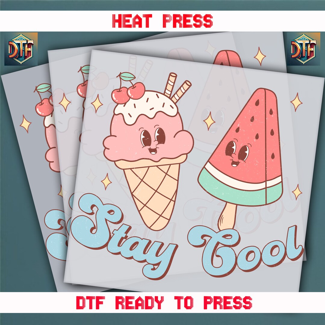 Stay Cool Vibes DTF Transfers Direct to Film Transfer Fast Shipping ...