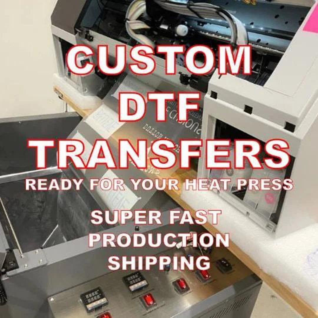 DTF Print, Full Color DTF T-shirt Heat Transfer, Press Ready, Custom ...