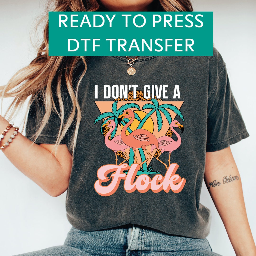 I Don't Give a Flock Shirt, Flamingo Shirt, Vacation Shirt, Funny T ...