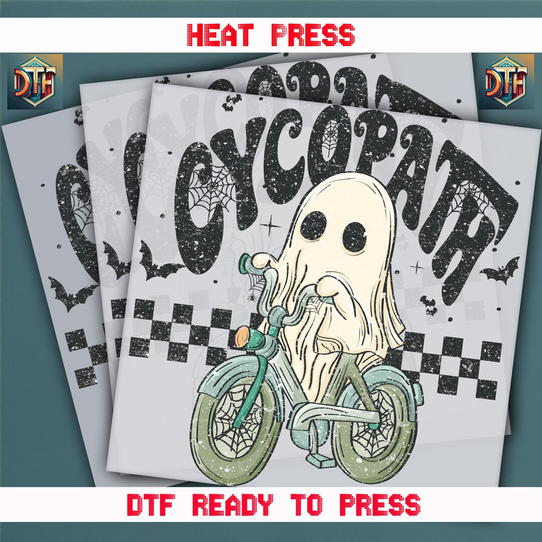 Cycopath, Halloween Design, Ready to Press DTF Transfer, Iron on Decal ...