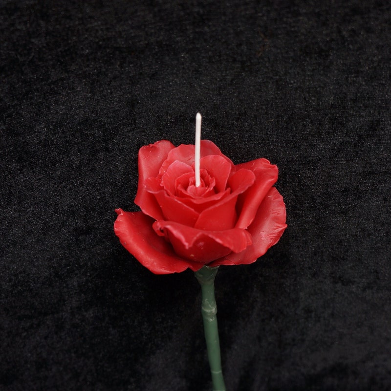 Rose Candle - Etsy