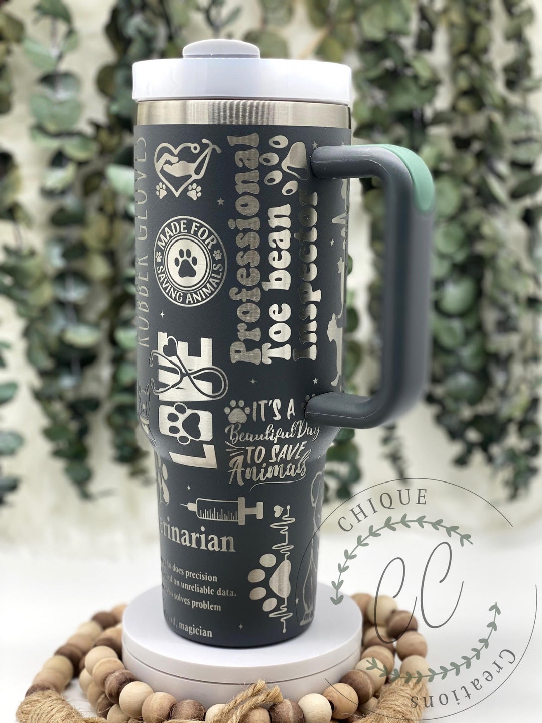 40oz Vet, Veterinarian Digital File - Etsy