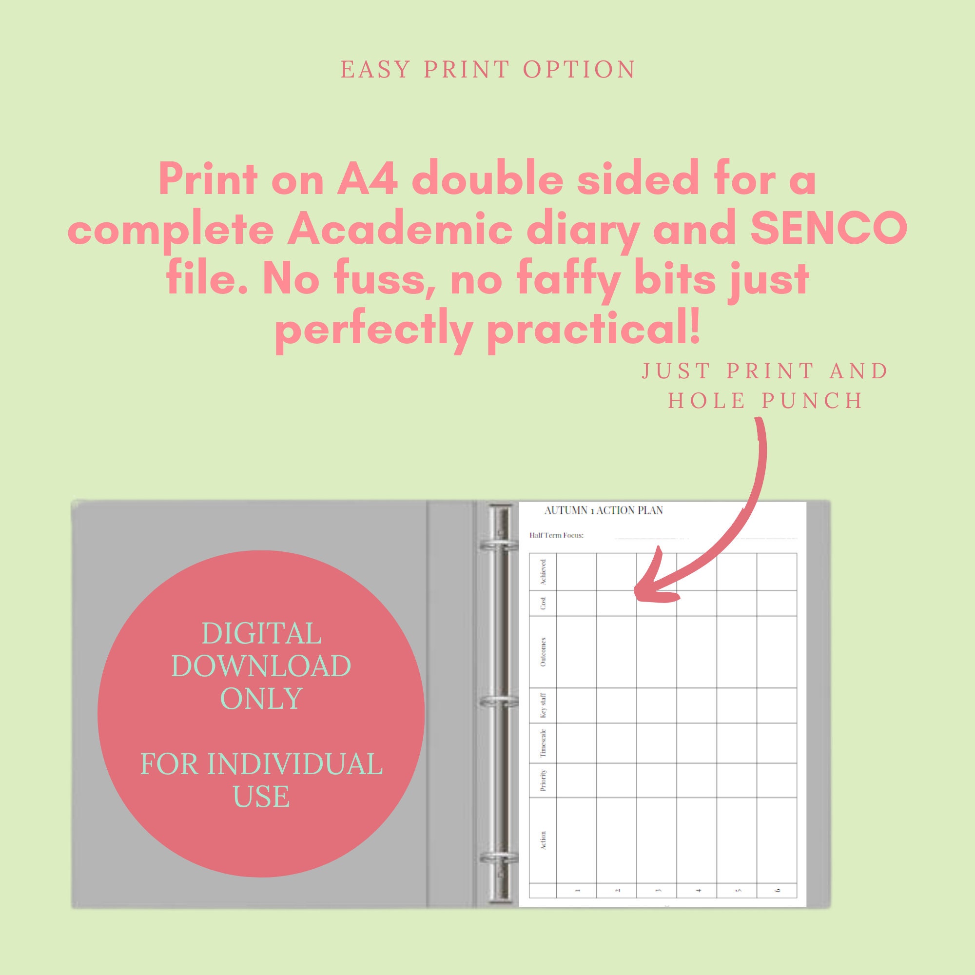 2024-2025 SENCO Planner, Organiser and Academic Diary for Primary ...