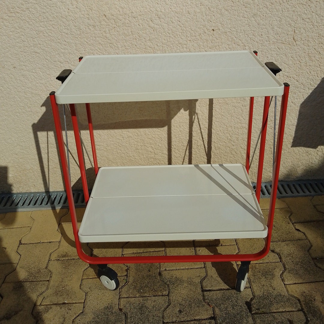 Trolley on Wheels Folding Bar Trolley Vintage Design Louis - Etsy
