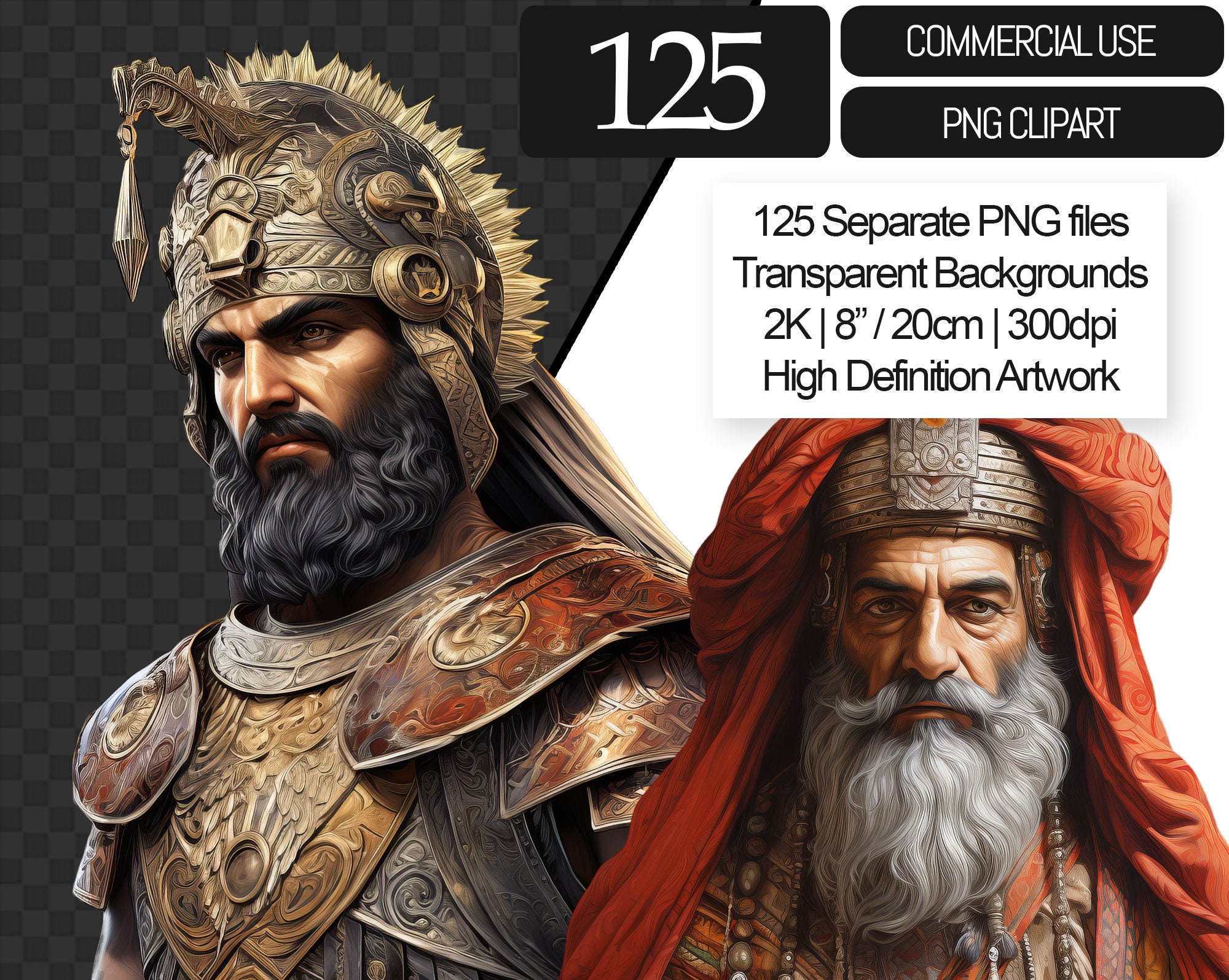 MEGA BUNDLE Ancient Persia Watercolor Clipart Set - Parthians ...