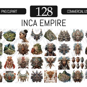 MEGA BUNDLE Inca Empire Watercolor Clipart Set - Incas, Machu Picchu ...