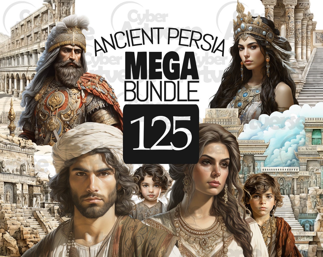 MEGA BUNDLE Ancient Persia Watercolor Clipart Set - Parthians ...