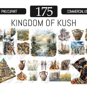 MEGA BUNDLE Kingdom of Kush Clipart Set - Nubian Culture, Ancient ...