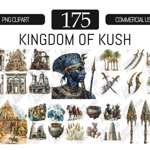 Kingdom of Kush Clipart Bundle: Nubian & Ancient Africa (PNG) - Etsy