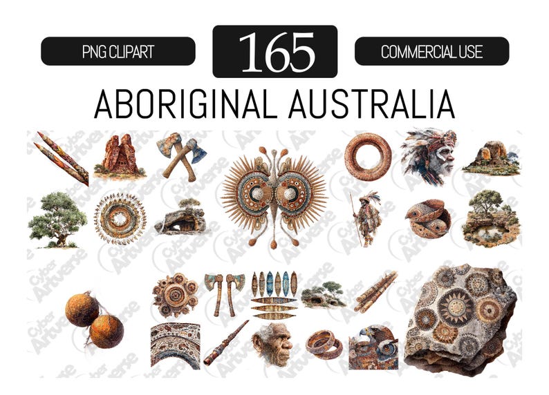 MEGA BUNDLE Aboriginal Australia Clipart Set - Indigenous Art ...