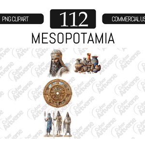 MEGA BUNDLE Mesopotamia Watercolor Clipart Set - Ancient Iraq, Babylon ...