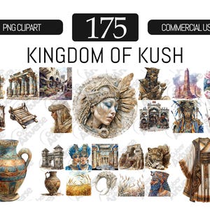 Kingdom of Kush Clipart Bundle: Nubian & Ancient Africa (PNG) - Etsy