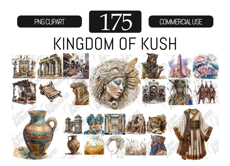 Kingdom of Kush Clipart Bundle: Nubian & Ancient Africa (PNG) - Etsy