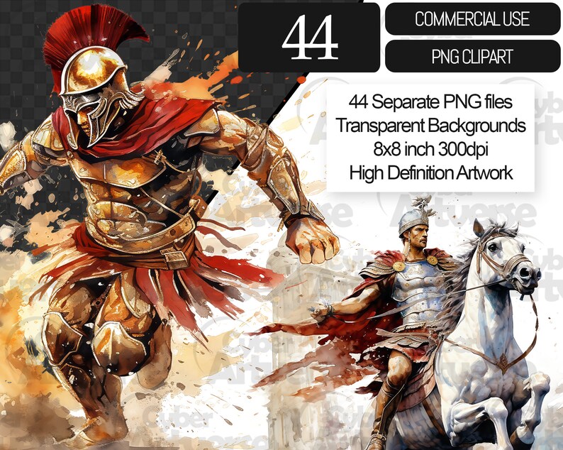 BIG BUNDLE Ancient Roman People Clipart Set Gladiators, Statues, Lovers ...