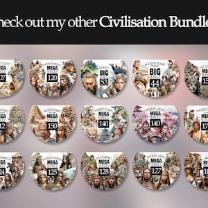 Olmec Civilization Clipart Bundle: Mesoamerica Art (PNG Digital Files ...