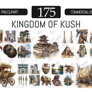 Kingdom of Kush Clipart Bundle: Nubian & Ancient Africa (PNG) - Etsy