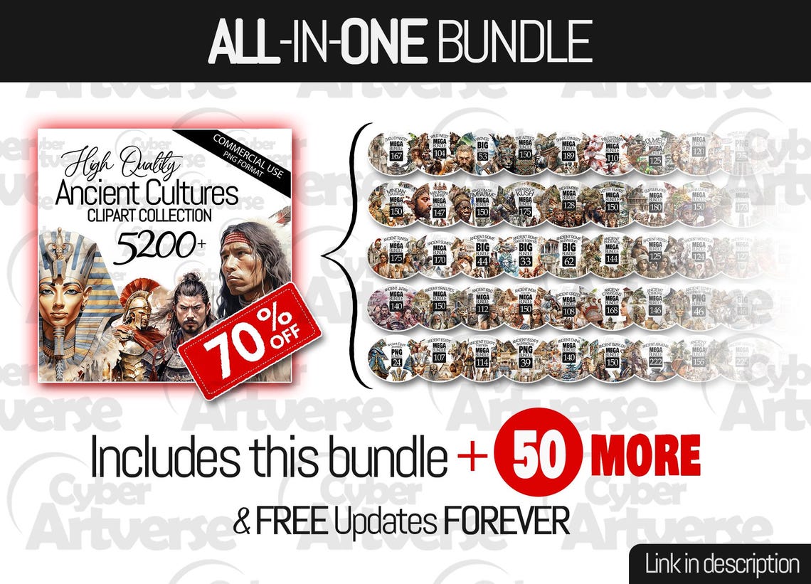 MEGA BUNDLE Ancient Assyria Clipart Set - Mesopotamia, Royal Reliefs ...