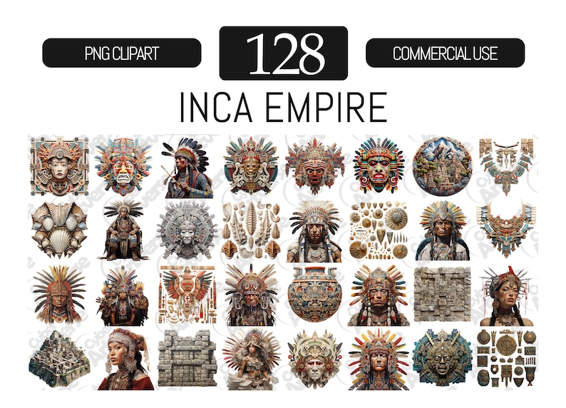 MEGA BUNDLE Inca Empire Watercolor Clipart Set Incas, Machu Picchu ...