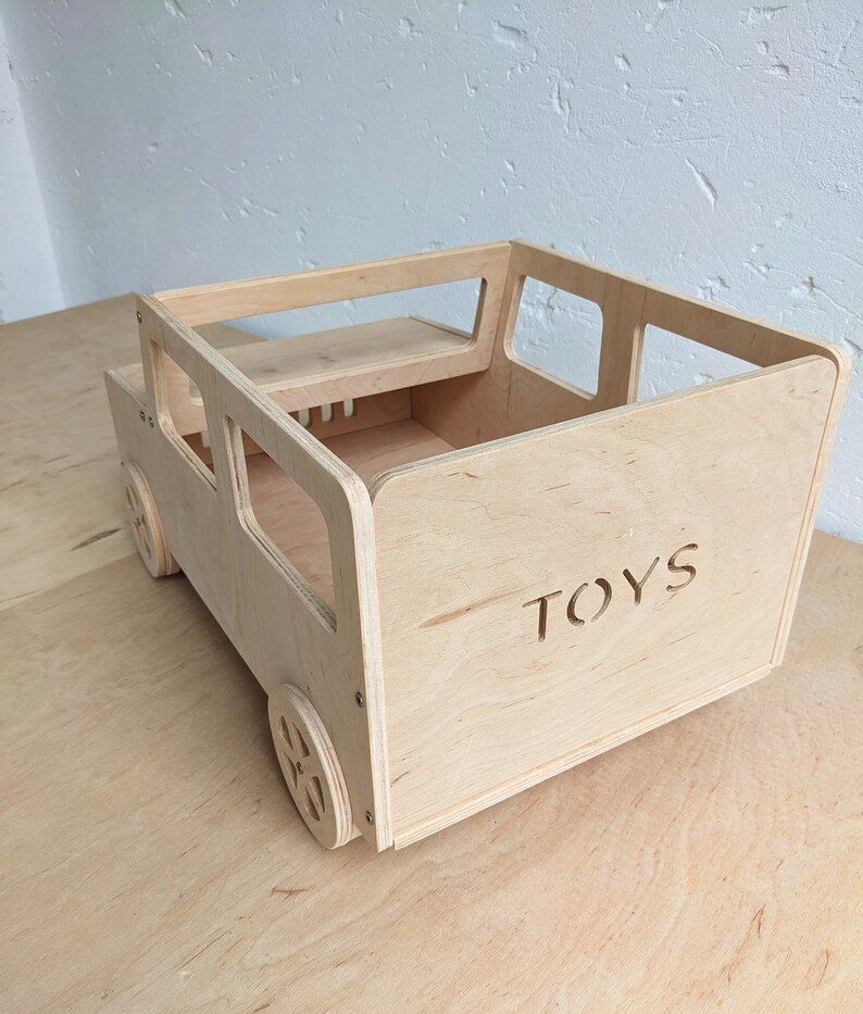 Child Offroad Car, Toy Box on Wheels, Box With Wheels, Toy Storage ...