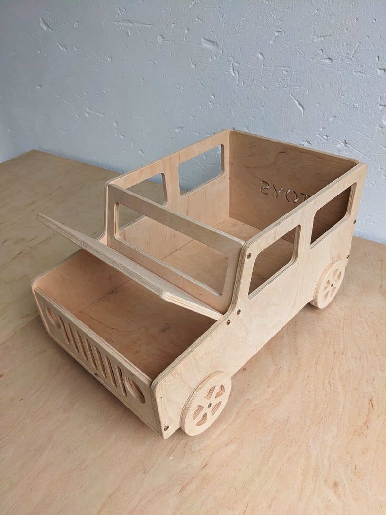 Child Offroad Car, Toy Box on Wheels, Box With Wheels, Toy Storage ...