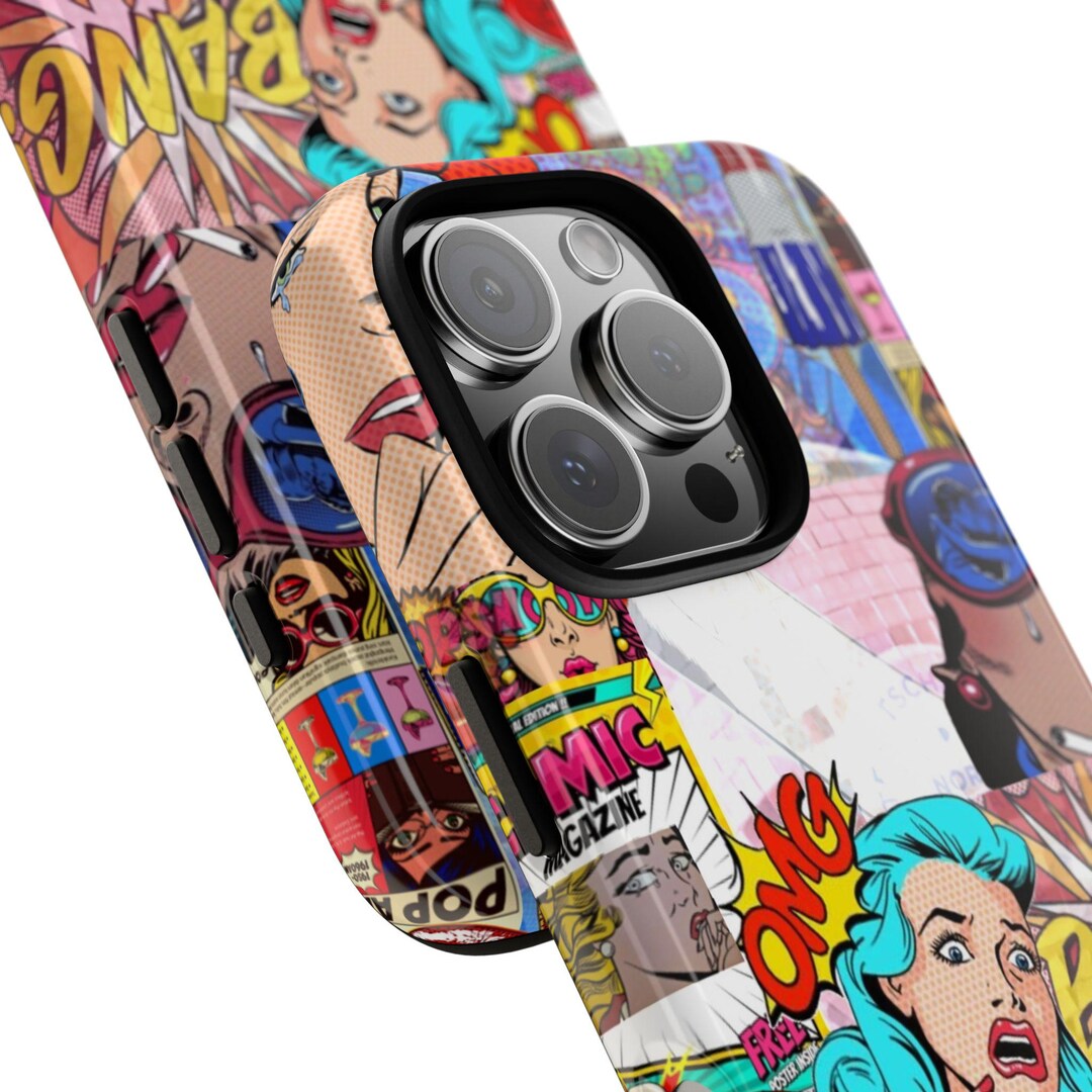 90s Comic Book Collage Phone Case - Etsy