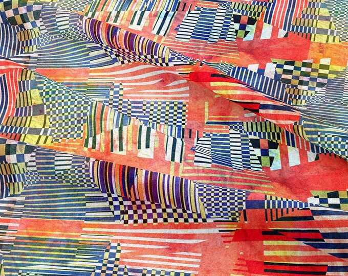 Bohemian Diamond Design Fabric Bohemian Love Geometric Pattern by ...