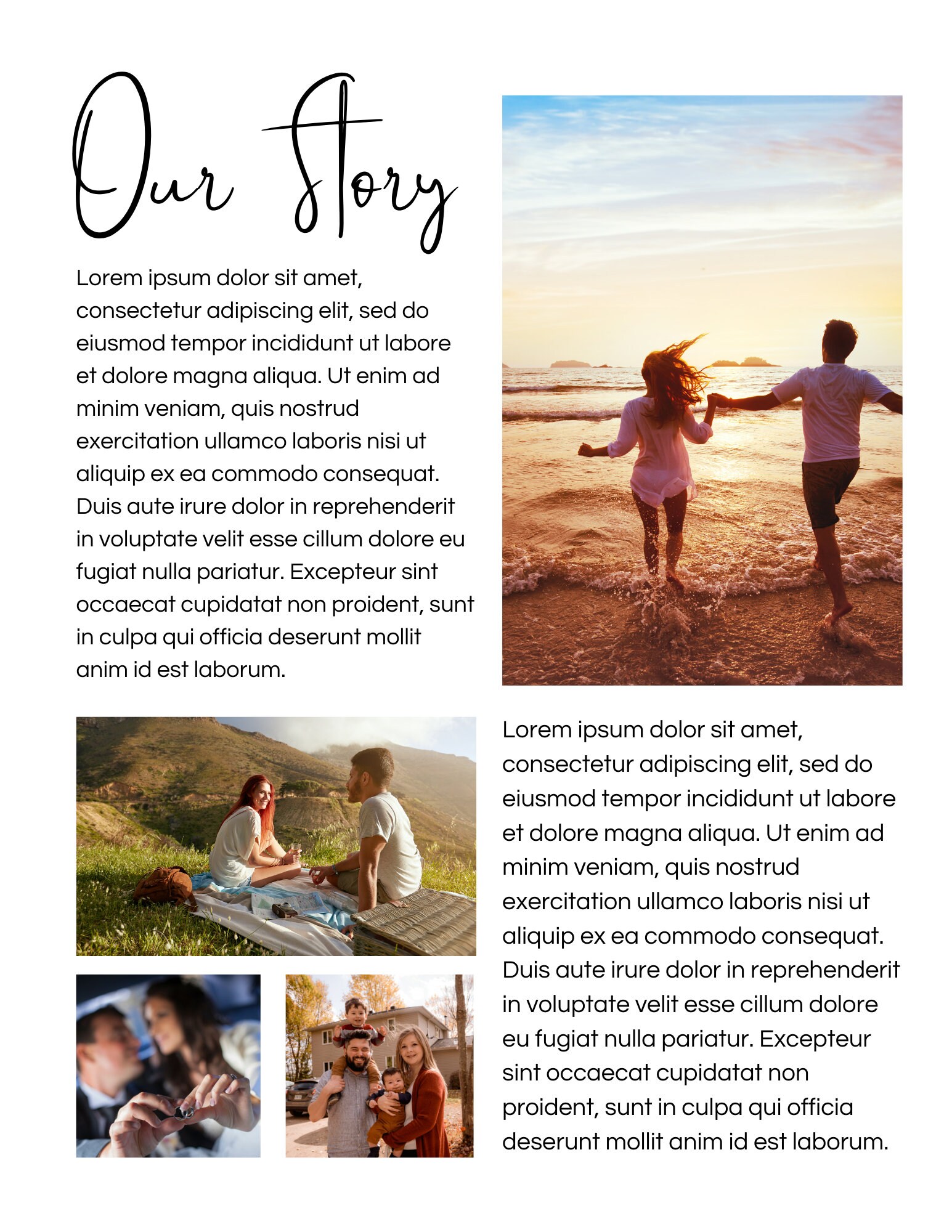 Adoption Profile Template, Modern Editable Canva Book (digital Download ...