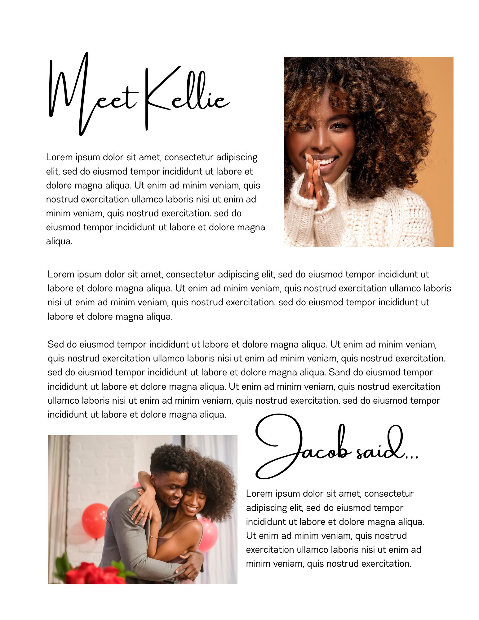 Adoption Profile Template, Modern Adoption Profile Book, Digital ...