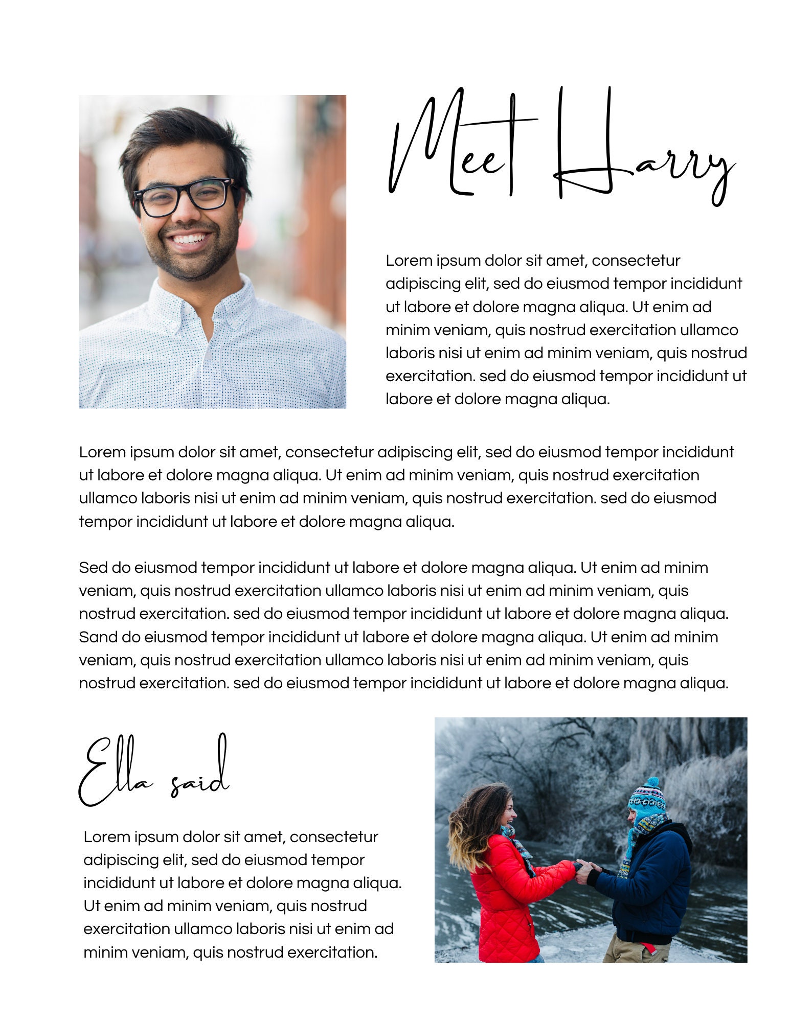 Adoption Profile Template, Modern Editable Canva Book (digital Download ...