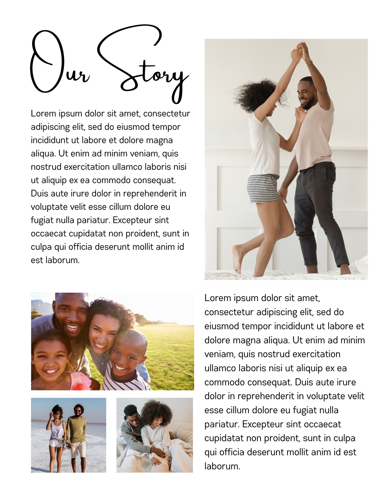 Adoption Profile Template, Modern Adoption Profile Book, Digital ...