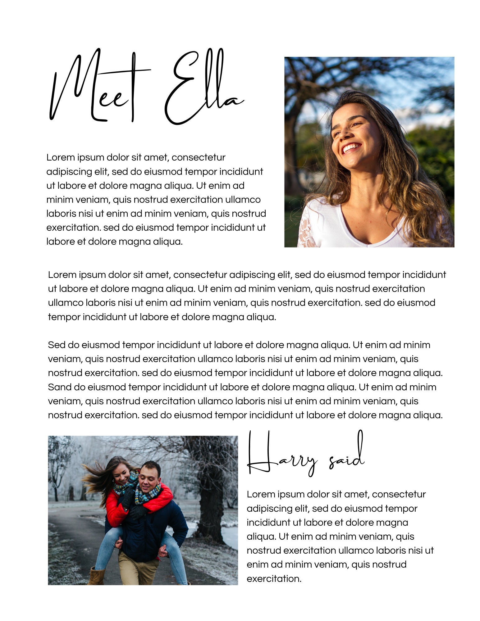 Adoption Profile Template, Modern Adoption Profile Book, Digital ...