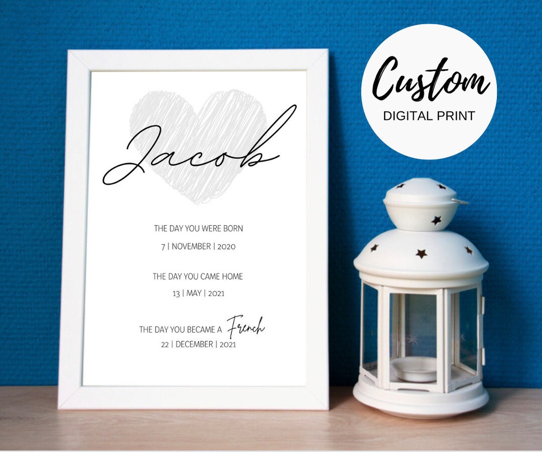 Gift for Adopters, Custom Adoption Gift, Digital Print, Adoption Print ...