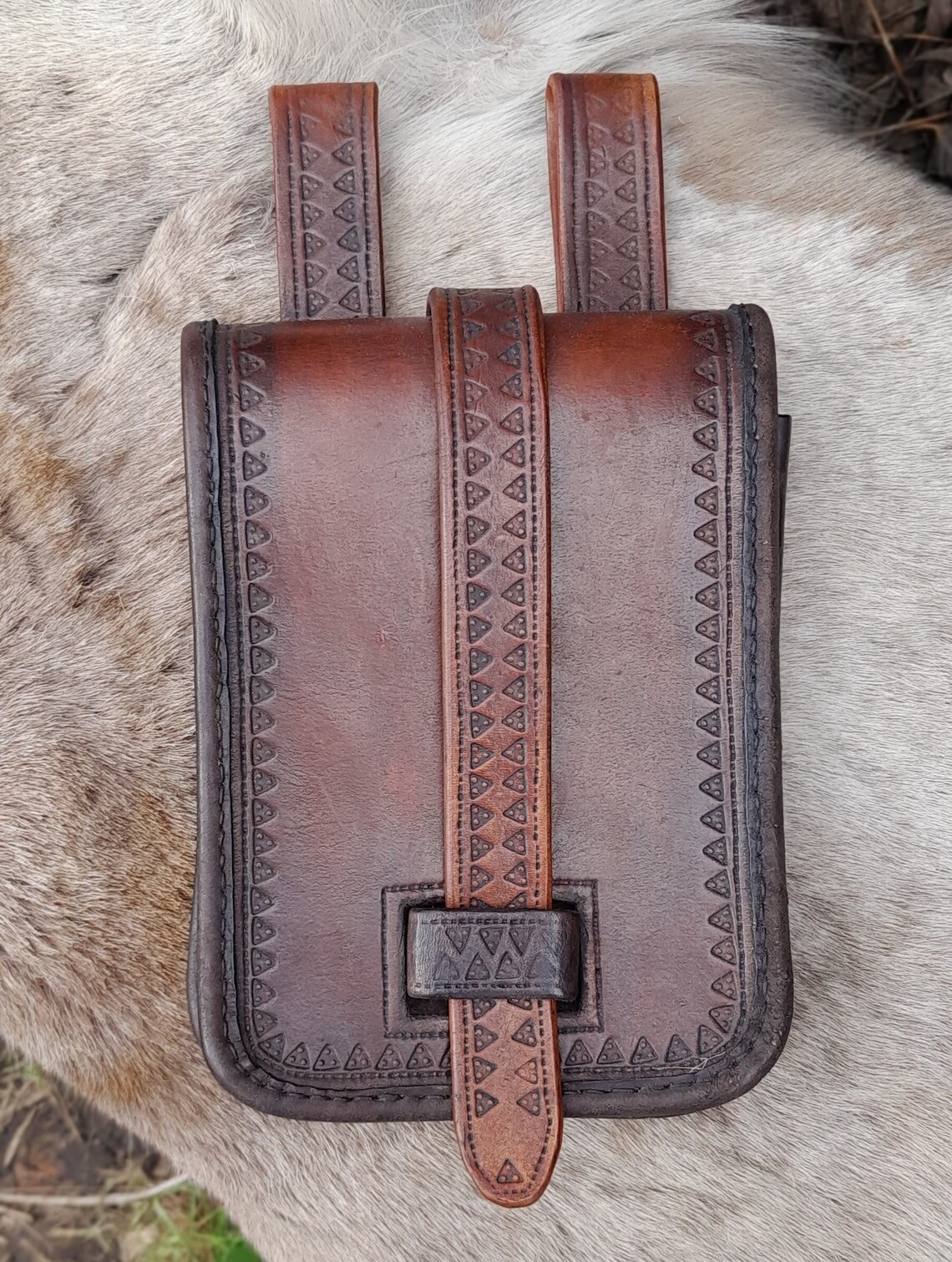 Handmade Leather Viking Belt Bag Pouch - Etsy