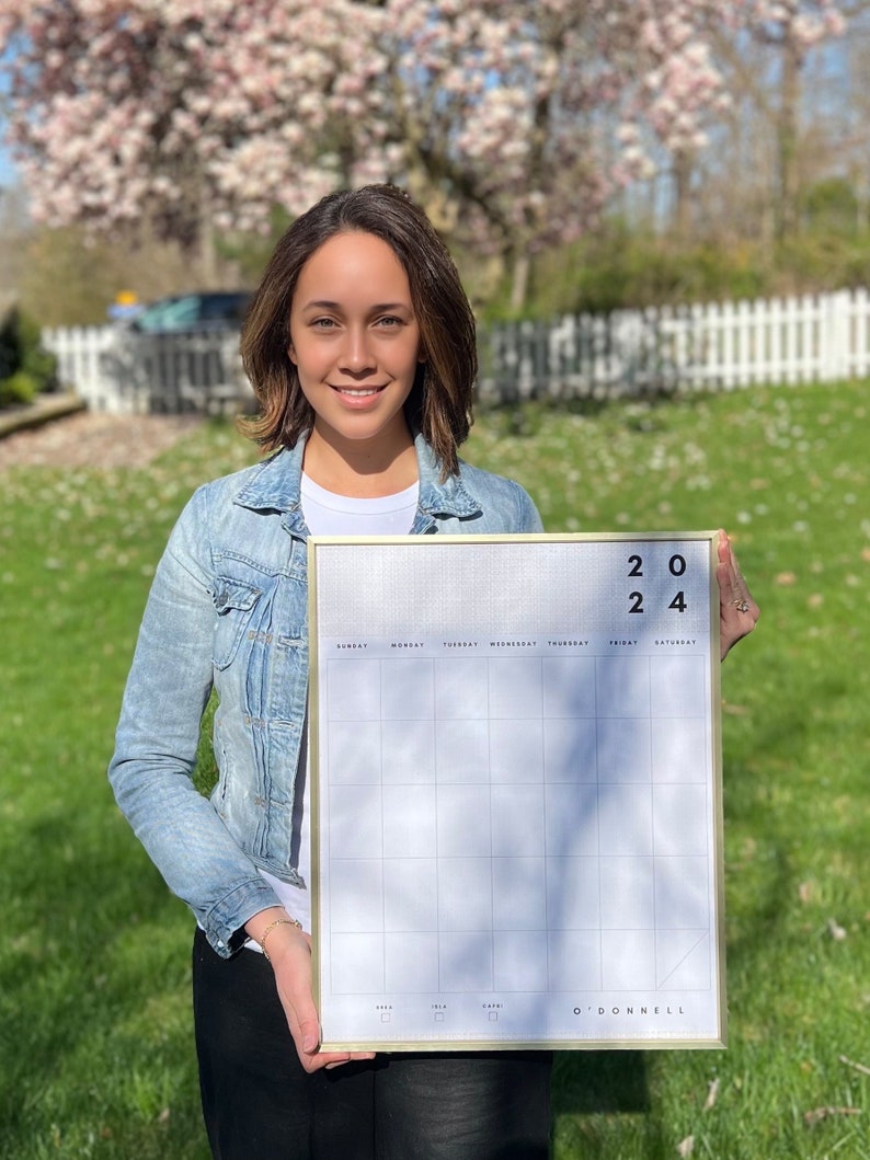 Reusable 2026 Family Wall Calendar: Beige Linen Print - Etsy