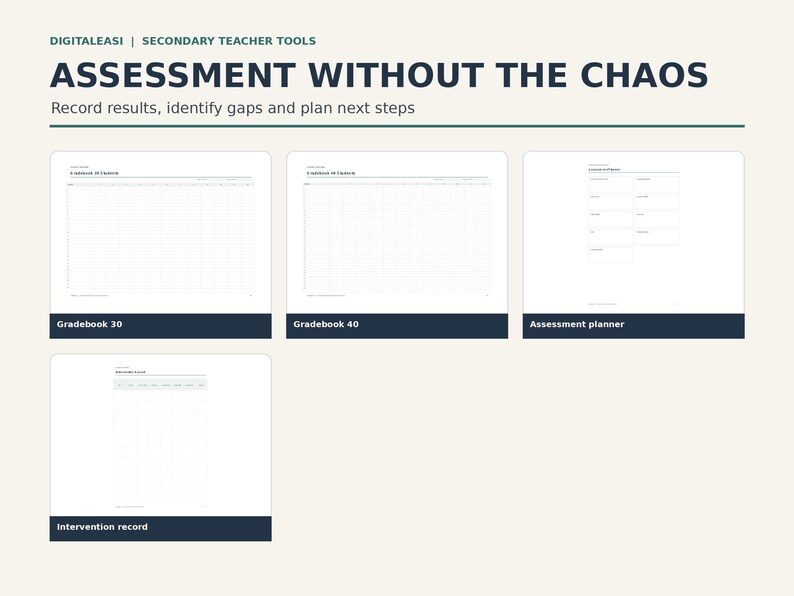 Secondary Teacher Planner Printable, Undated Lesson Planner, Student ...