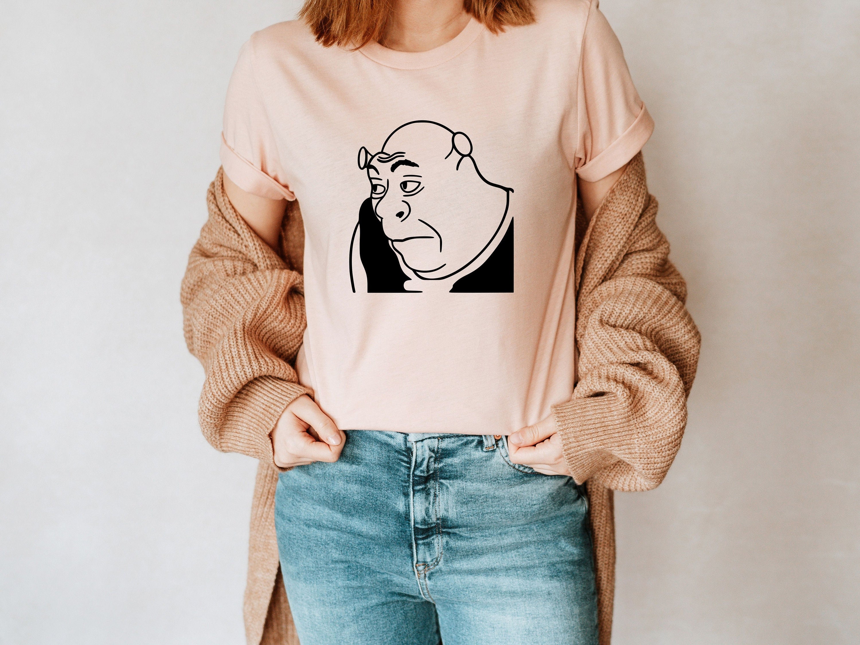 Funny Meme Face Shirt Twitter Memes Shirts Swamp Shirt Ogre - Etsy