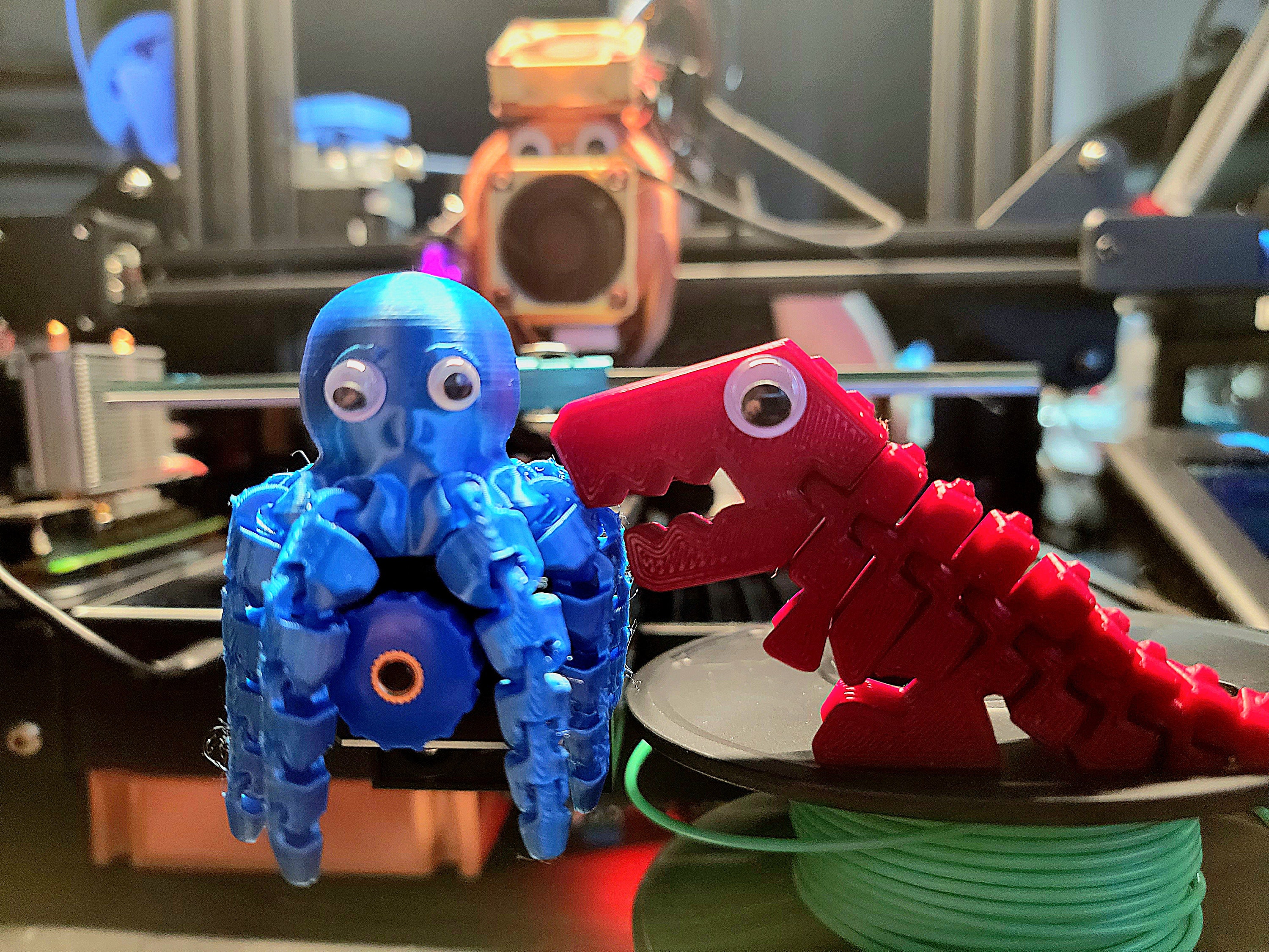 3D Printed Articulated Octopus - Etsy