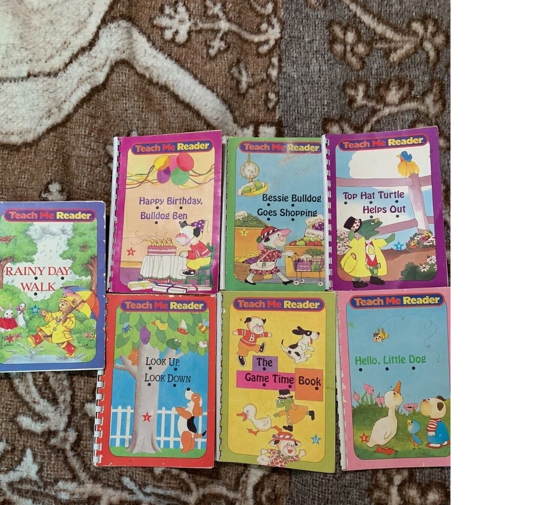 Lot of 7 1986 Playskool Teach Me Reader Books Great Condition - Etsy