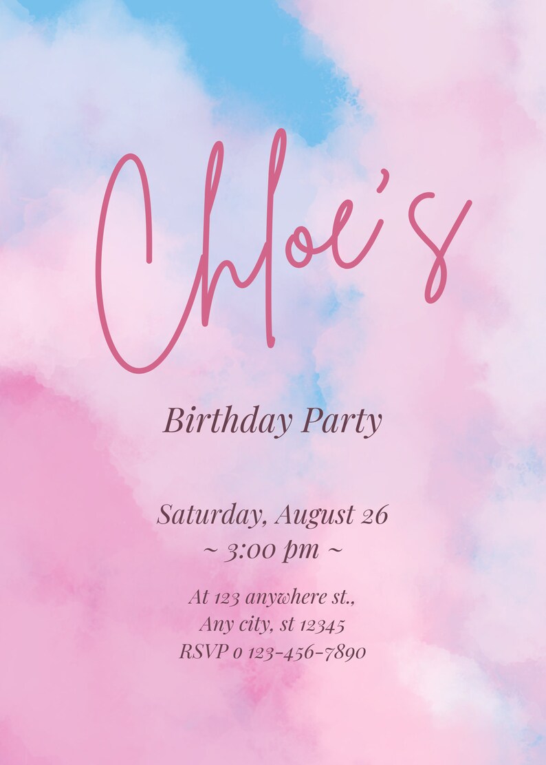 Editable Lover Invitation | Lover Birthday Party Invite Taylor Swift ...