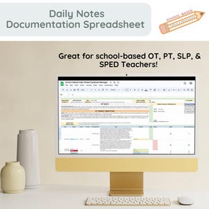 School-based Occupational Therapy Documentation Spreadsheet Template ...