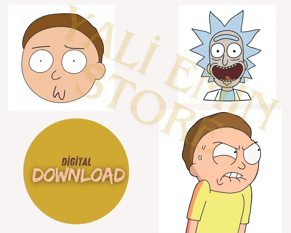 Rick and Morty PNG, Rick and Morty Face Png, Cartoon TV Series Svg ...