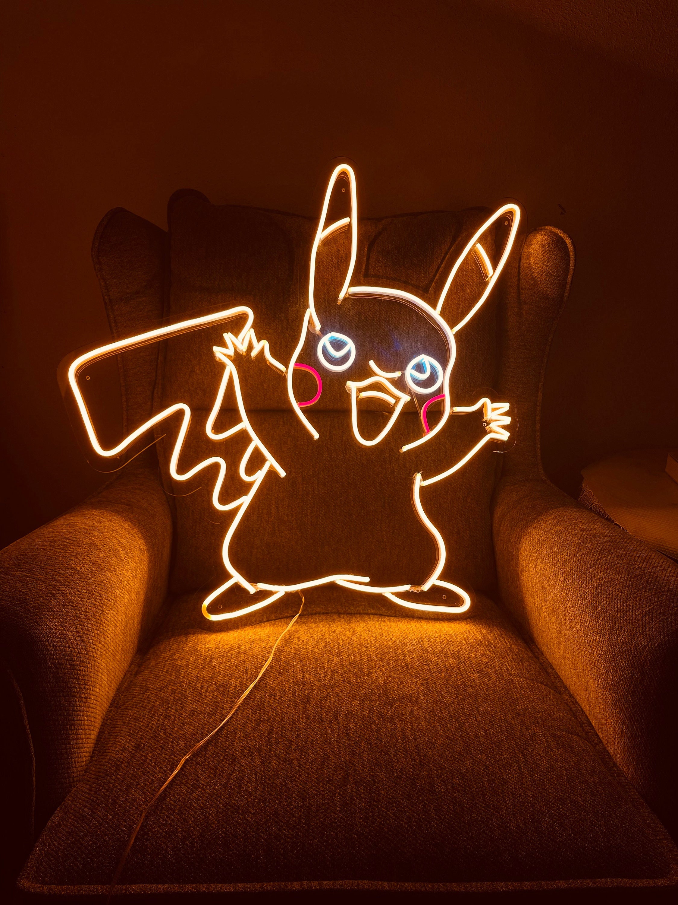 Neon Pikachu Pokeball Pikachu Neon Google Pixel 3 Case | CaseFormula