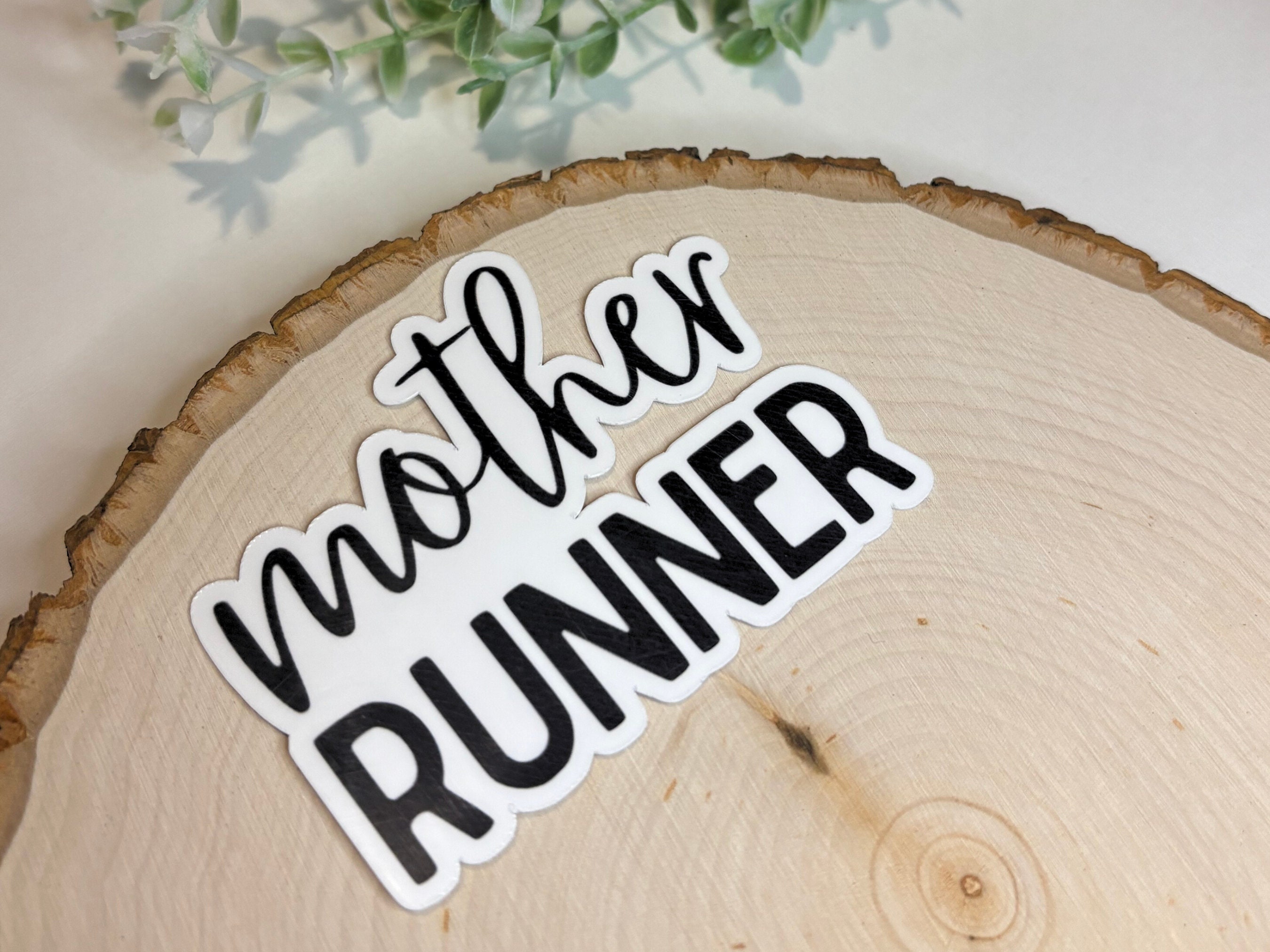 Mother Runner Sticker Cute Run Mama Decal Runner Mom Gift for Her Women ...